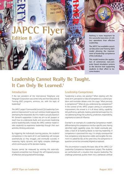 Leadership Cannot Really Be Taught. It Can Only Be Learned. - Joint Air ...